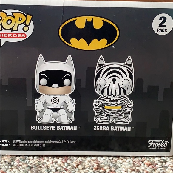 Funko | Other | Zebra And Bullseye Batman Funko Pop 2 Pack | Poshmark
